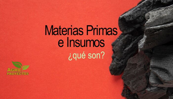¿Qué son las materias primas e insumos? - Agroproyectos